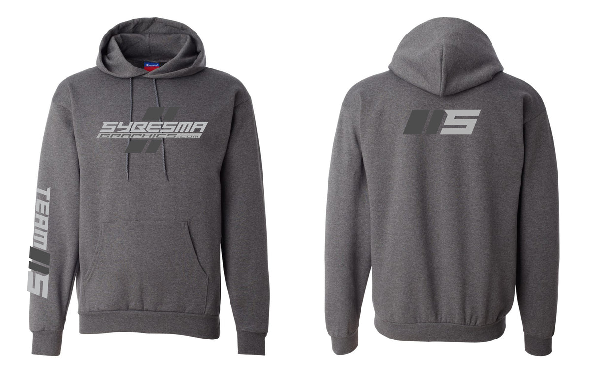 Team Sybesma Champion Dark Heather Hooded Sweatshirt – Sybesma Graphics